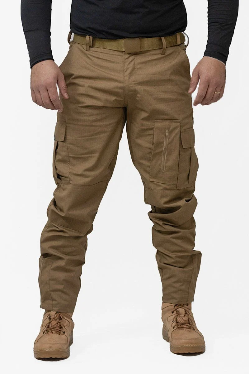 Calça Tática Modelo Cargo Coyote
