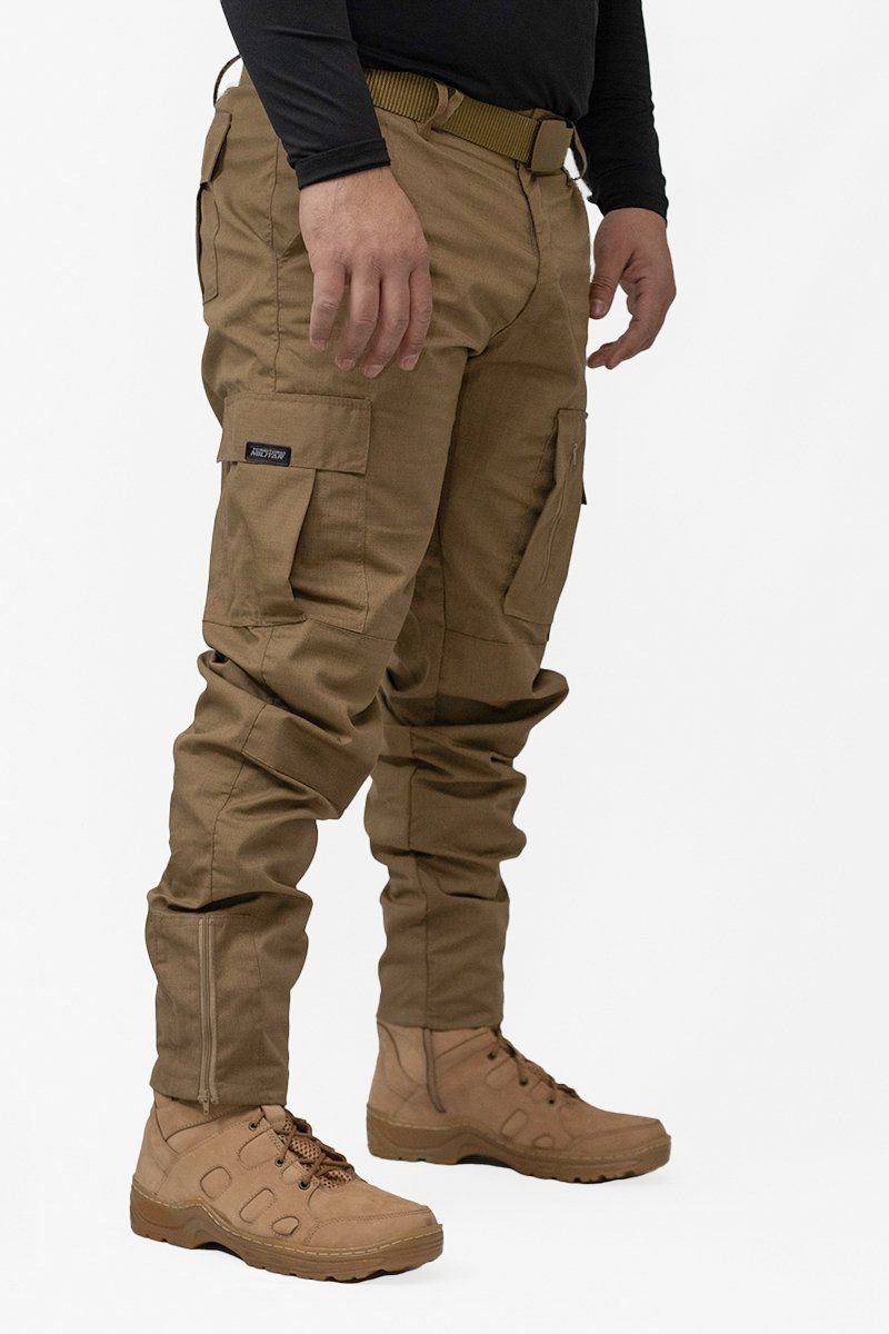 Calça Tática Modelo Cargo Coyote